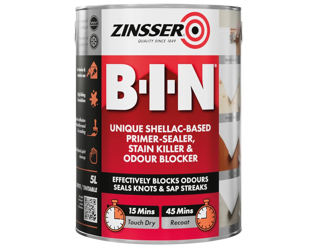B-I-N Shellac Primer – A Serious Stain Blocking Solution | Zinsser UK ...