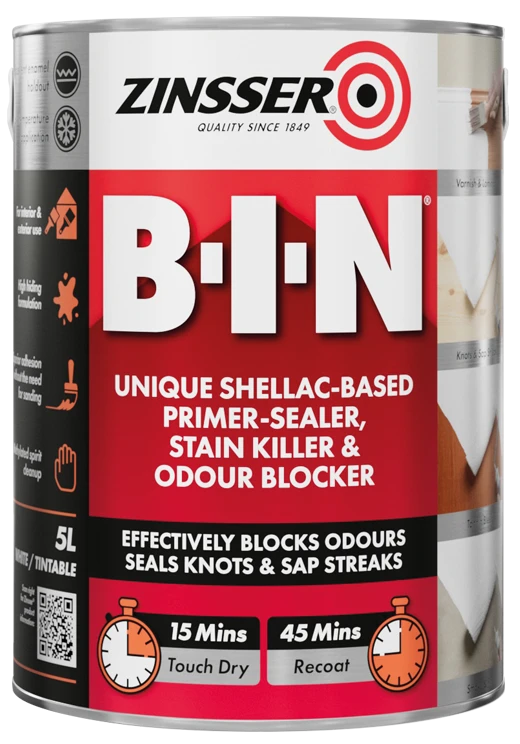 B-I-N Shellac Primer – A Serious Stain Blocking Solution | Zinsser UK ...